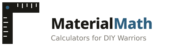 Free DIY Material Calculators | MaterialMath